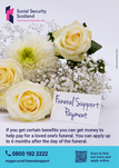 Funeral Support Payment poster - Social Security Scotland