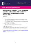 Scottish Adult Disability Living Allowance statistics to 31 December ...